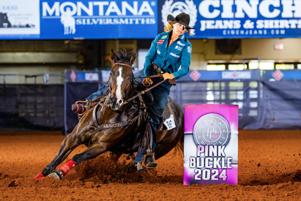 Divine Design: Pink Buckle Barrel Race - Barrel Horse News