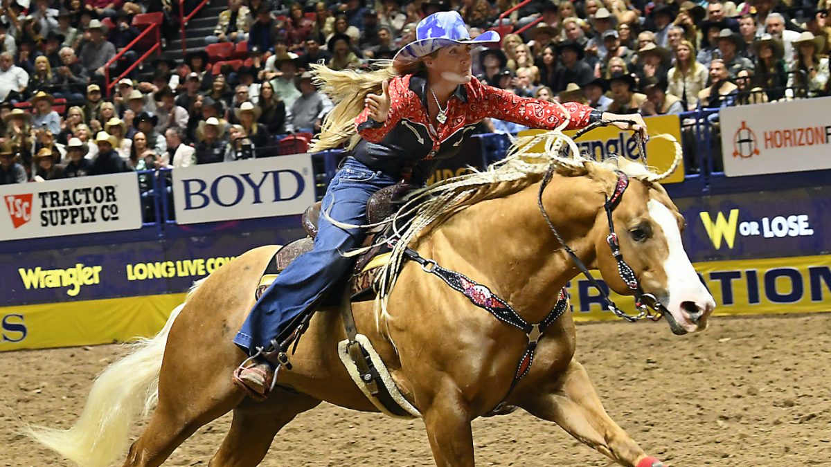 All Eyes On Him: Tricia Aldridge Wins Round Four of the Wrangler NFR ...