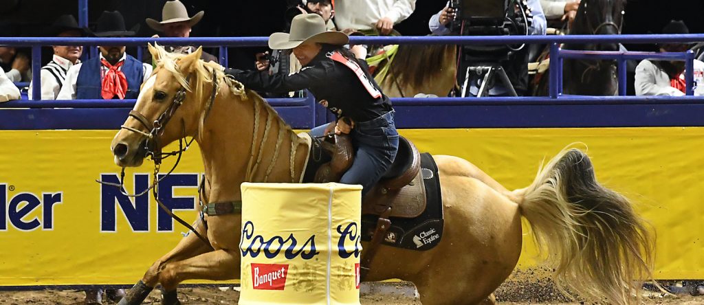 Golden Girl: Hailey Kinsel Wins Round Two of the Wrangler NFR - Barrel ...
